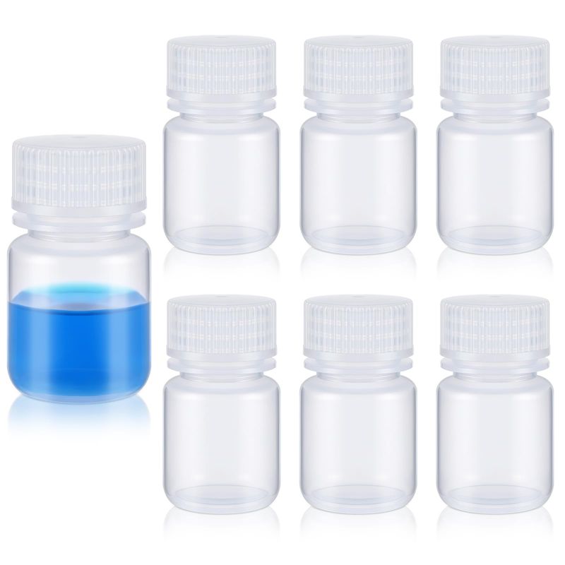 Tatuo 6 Pcs Wide Mouth Lab Reagent Bottle Polypropylene Sample Bottle ...