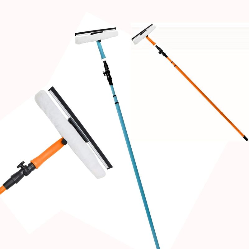 3.5m Telescopic Glass Cleaner Tool – Extendable Window Cleaning Pole ...