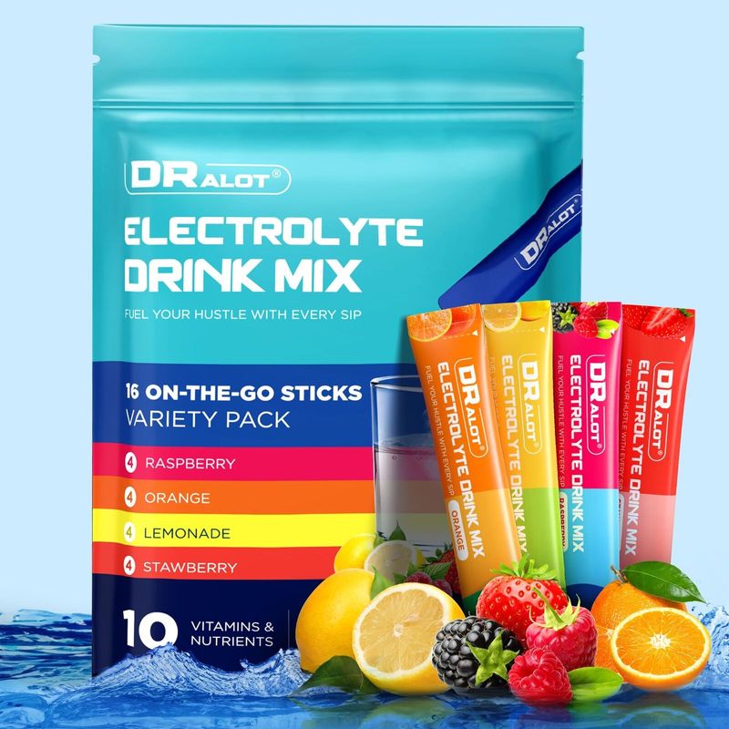 Electrolyte Powder Pack 16 Servings Hydration Energy Recovery Vegan ...