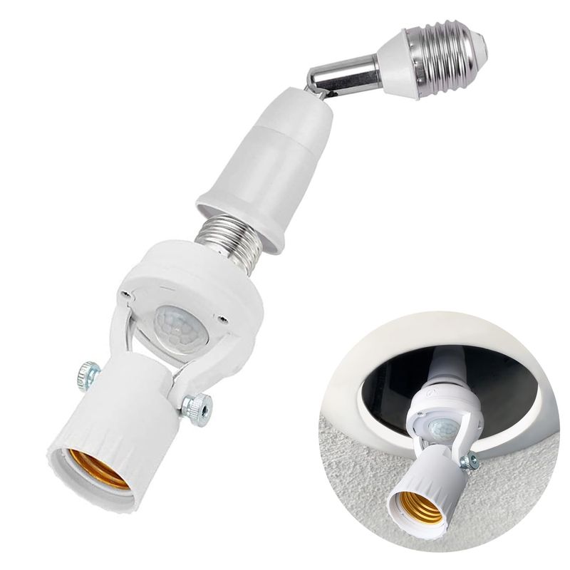 Rotatable PIR Motion Sensor Light Socket 180 Degree Rotate 360 Degree ...