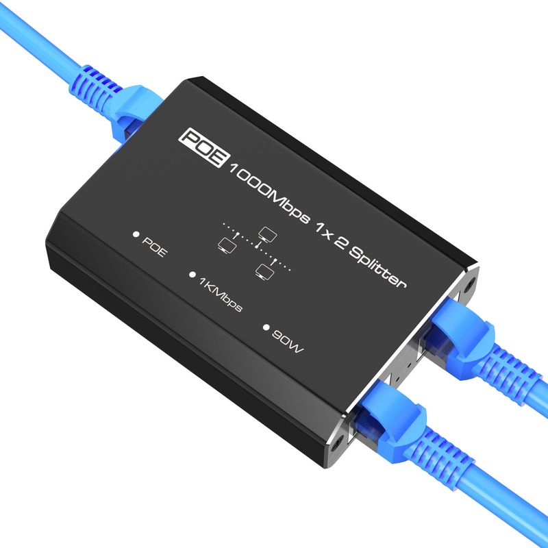 PoE Hub LAN Hub No Power Supply 1 in 2 Output Switching Hub LAN ...