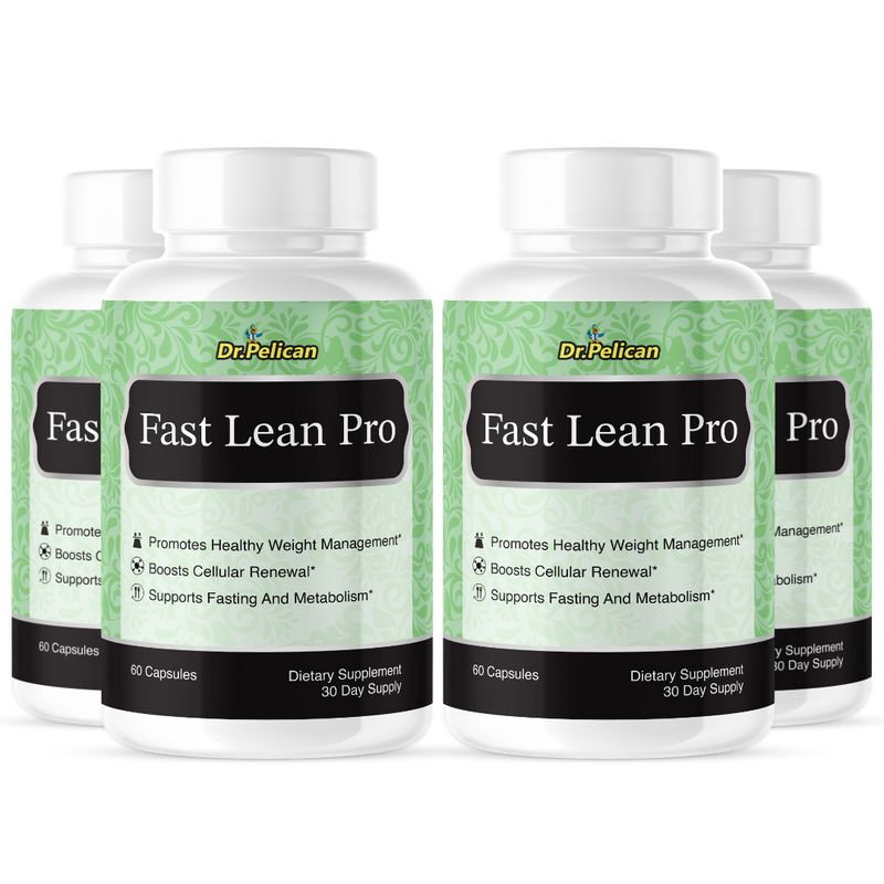 Fast Lean Pro-Digestive & Weight Support- 4 Bottles- 240 Capsules ...