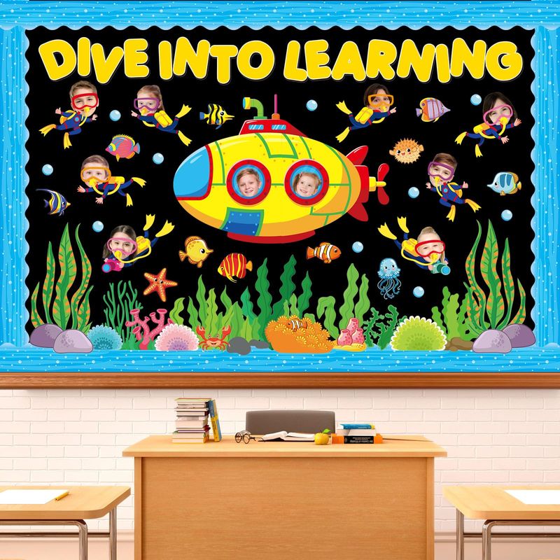 FYSUIMU 89Pcs Back to School Under The Sea Bulletin Board Decoration ...