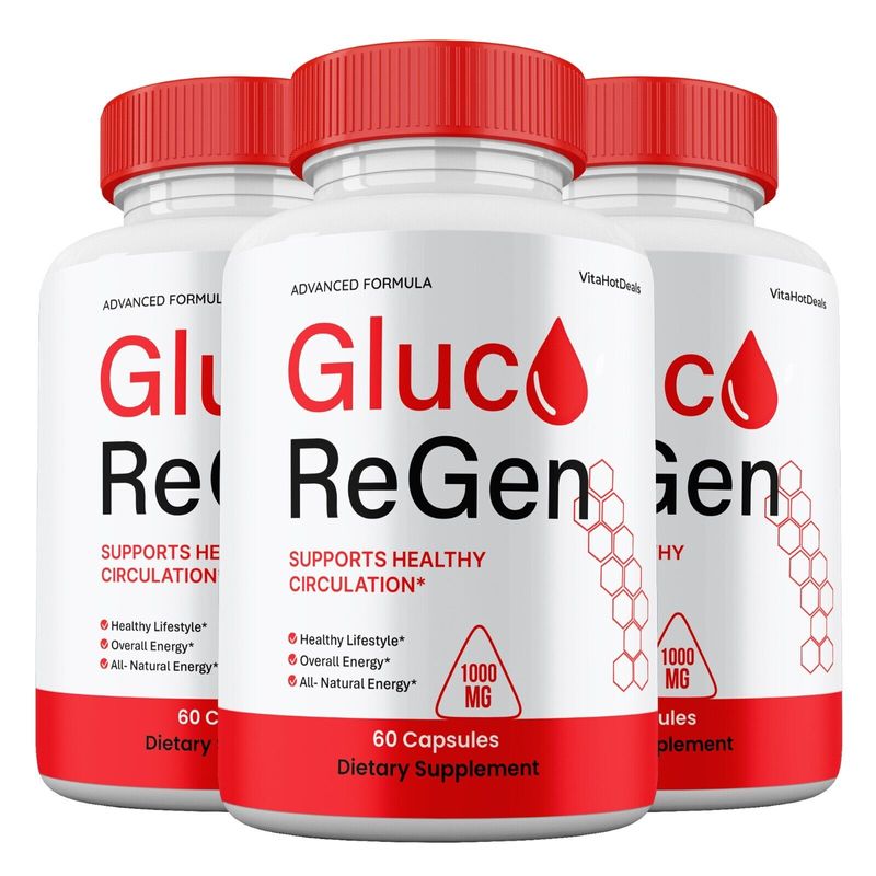 Gluco ReGen Capsules, Max Strength, Gluco ReGen All Natural Supplement ...