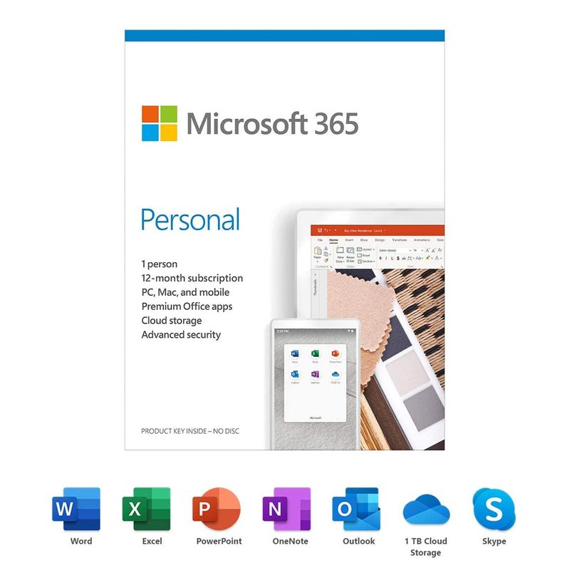 Microsoft 365 Personal - Box Pack - 1 Person - 12 Month - Online ...