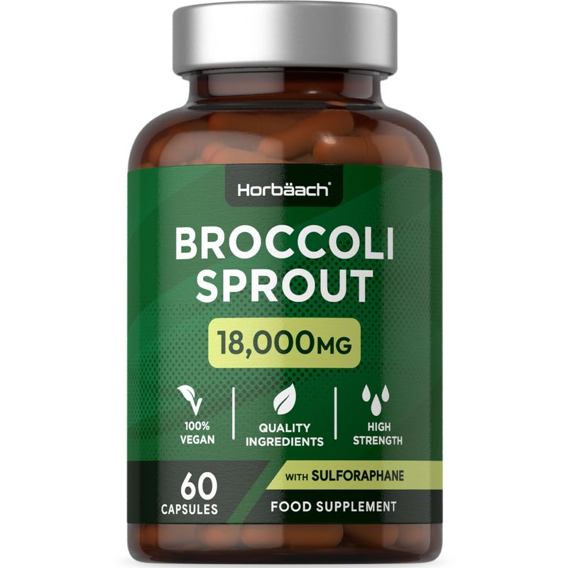 Broccoli Sprout Extract 18,000mg | Activated Sulforaphane Supplement ...