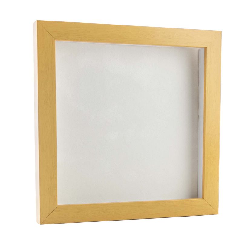 4x4 Inch Shadow Box Frame Natural Wood | with a 3/4" Usable Display ...