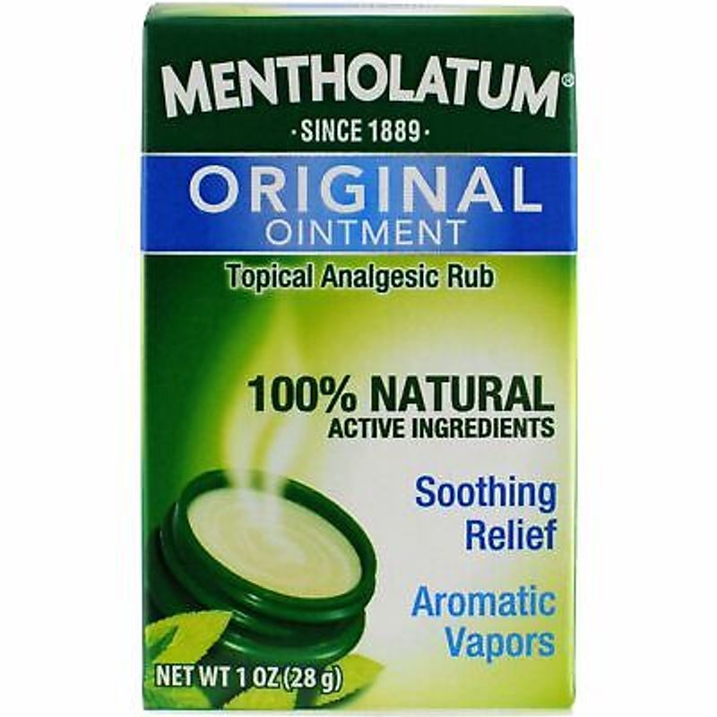 Mentholatum Original Ointment Topical Analgesic Rub Soothing Relief 1oz ...