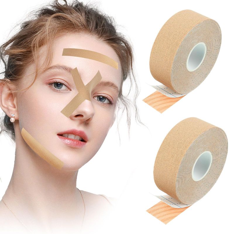 LOPHE Anti Wrinkle Tape, 2 Rolls Hiding Wrinkle Patches, Unisex Face ...
