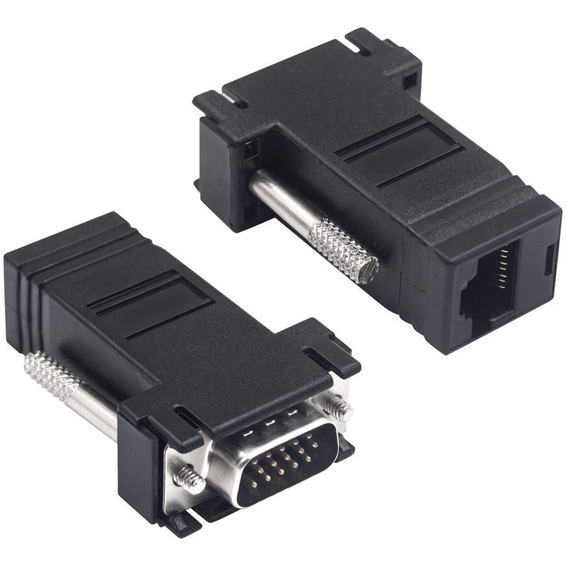 Poyiccot VGA to RJ45 Adapter, VGA Male to RJ45 Female Converter Adapter ...
