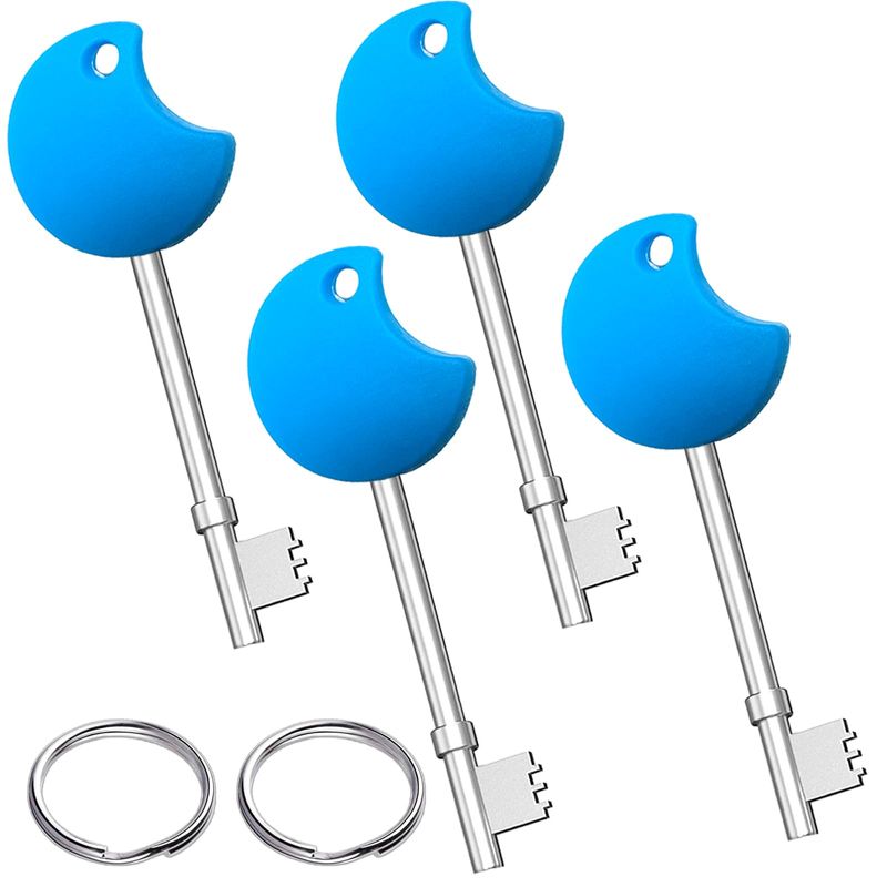 4Pcs NKS Radar Keys for Disabled Toilets Door UK, Blue Plastic Head ...