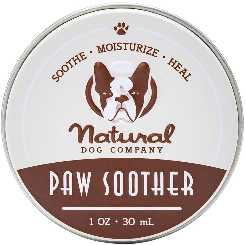 Natural Dog Company Paw Soother Balm, 1 oz. Tin, Dog Paw Cream and ...