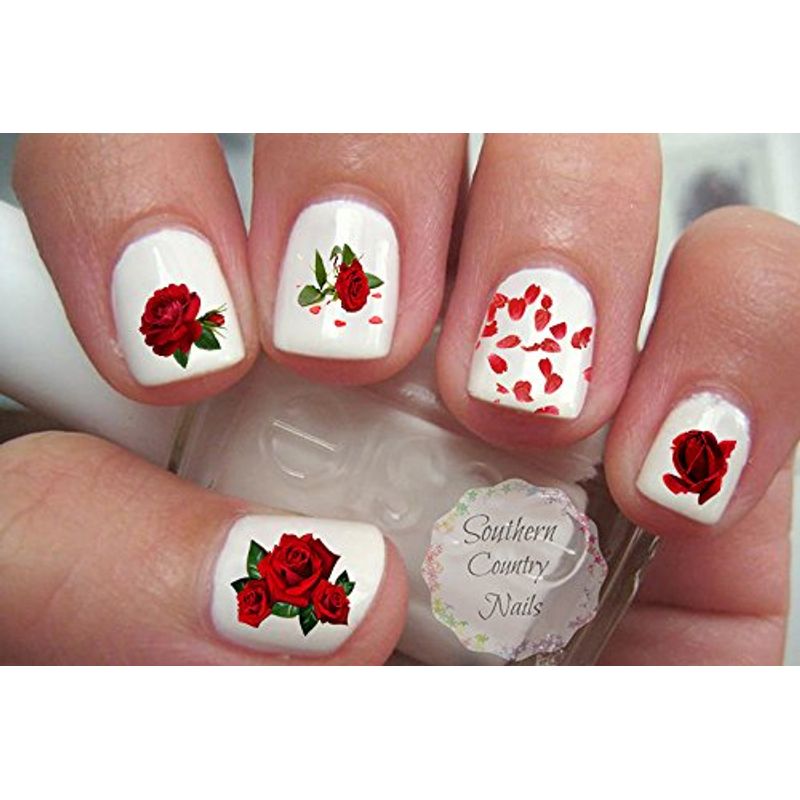 Roses Nail Art Decals - Online Marketplace - EveryMarket
