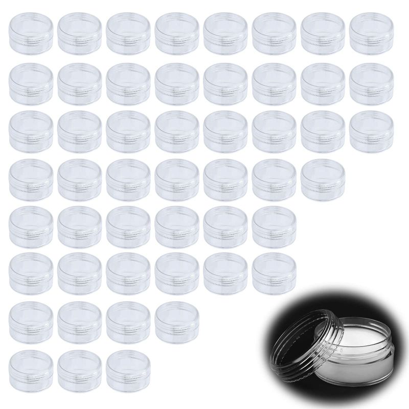 Coollooda Cream Case, Small Divided Round Case (0.2 fl oz (5 ml) x 50 ...