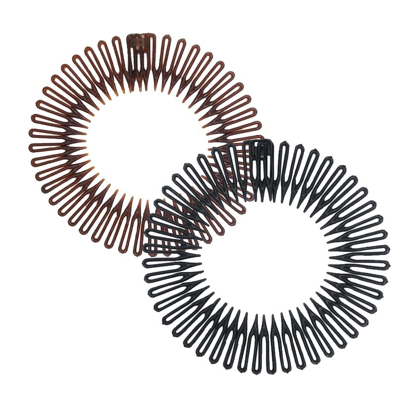 Full Circular Stretch Comb, 2 Pcs Stretch Hair Comb Band, Flexible ...