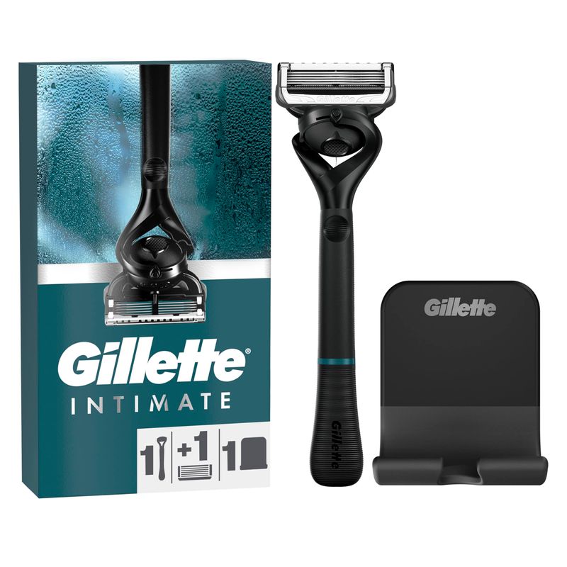 Gillette Intimate Razor for Men, Razor for Pubic Hair, Gentle and Easy ...