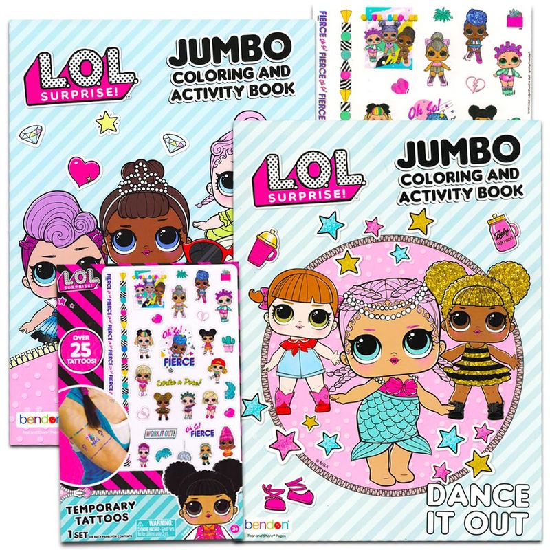 Lol Dolls Coloring Books Party Set - Bundle Includes 2 Lol Dolls ...