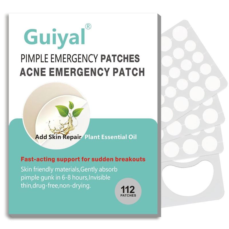 guiyal Pimple Emergency Acne Patches with Plant Essential Oil, Pimple ...