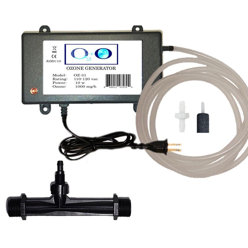Ozone Generator Kit for Cold Immersion and 3/4" Venturi Hot Tubs. Ozone ...