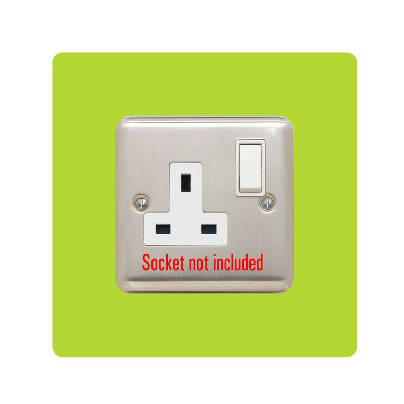 Single Socket Surround | Square | Acrylic Back Panel or Finger Plate ...