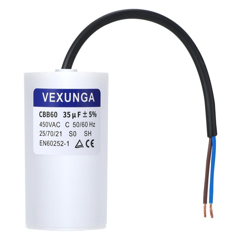 VEXUNGA Capacitor 35uF 450V Starting Capacitor 35µF AC Motor Capacitor ...