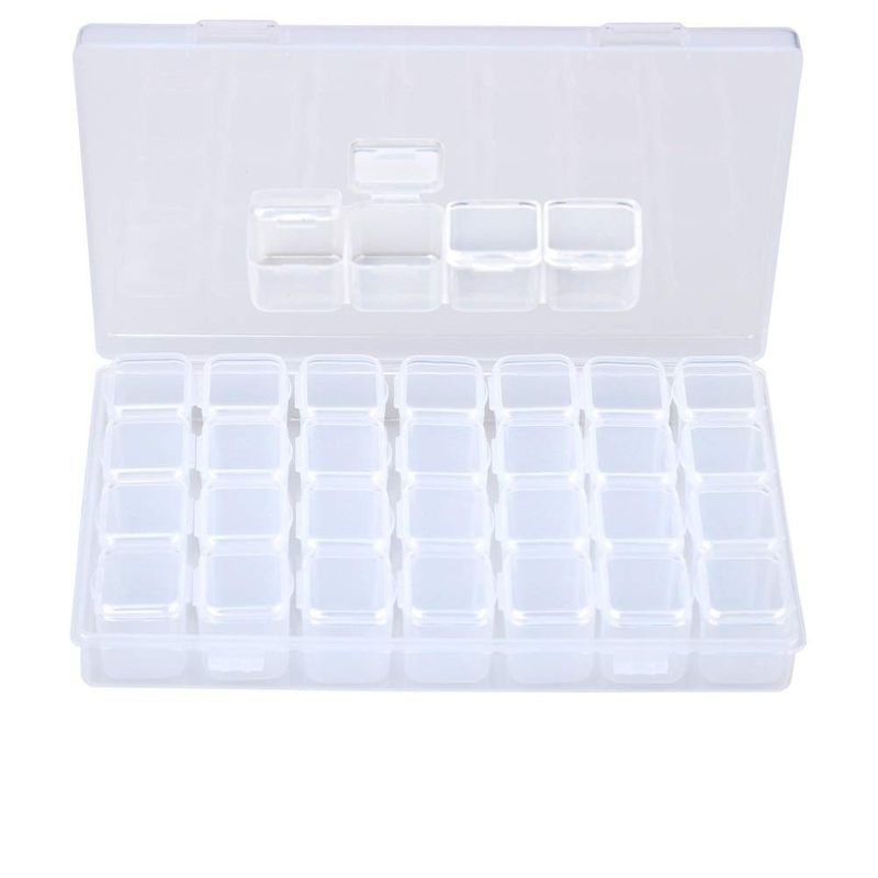 Siming Sorting Box Transparent (Empty) with 28 Compartments, Removable ...