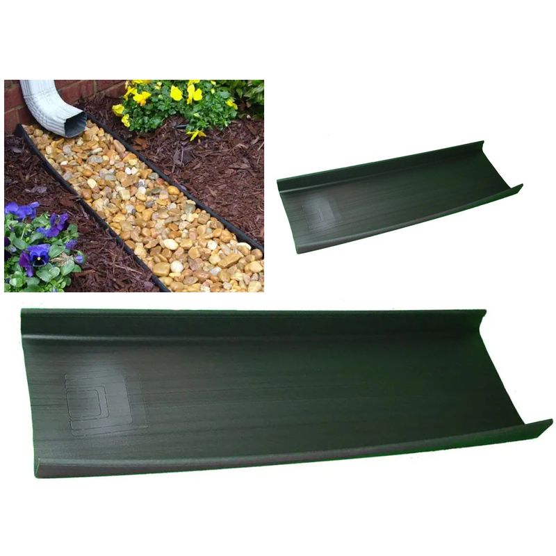Downspout Rain Diverter Channel Guard Splash Block, Amerimax 38 in ...