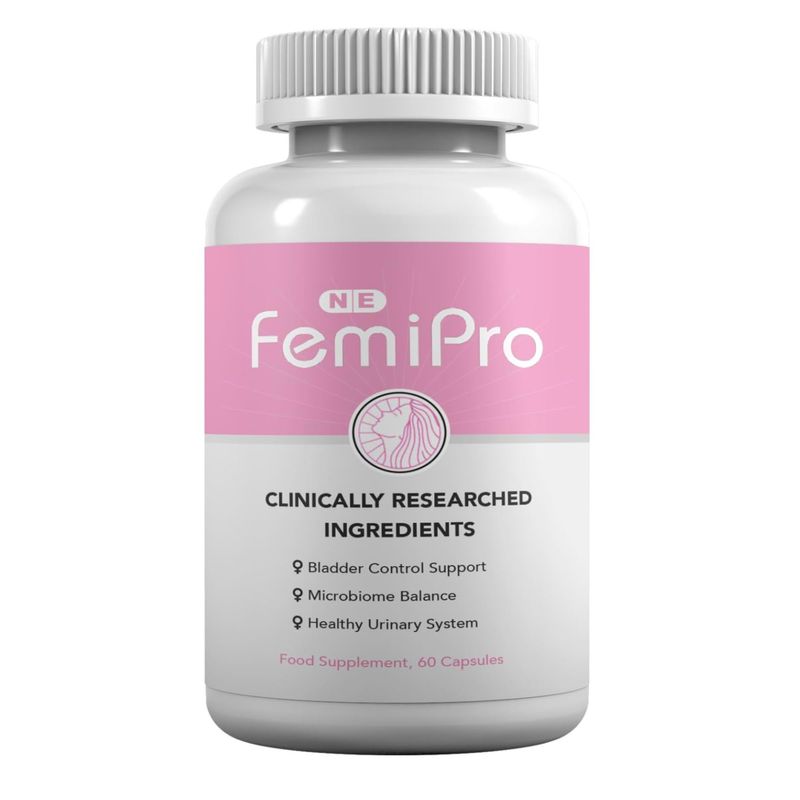 Femi Pro Bladder Control Support Supplement, 60 Capsules, Microbiome ...