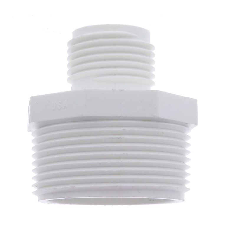 PVC Garden Hose Adapter (Male 1.25" NPT x 3/4" GHT) for Sump Pump and ...