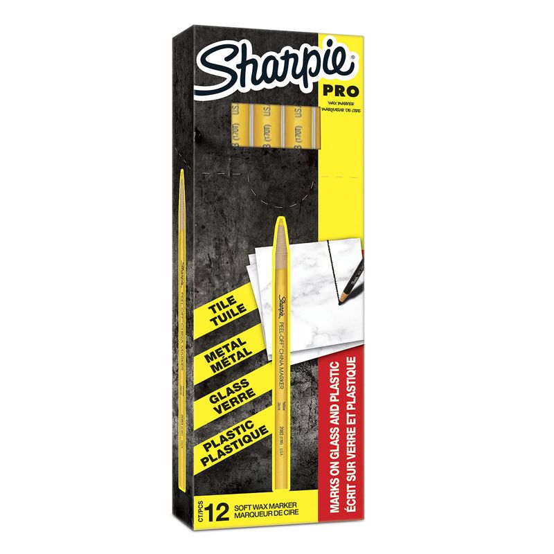 Sharpie Peel Off China Markers | Fine Point | Yellow | Wax Marks on ...