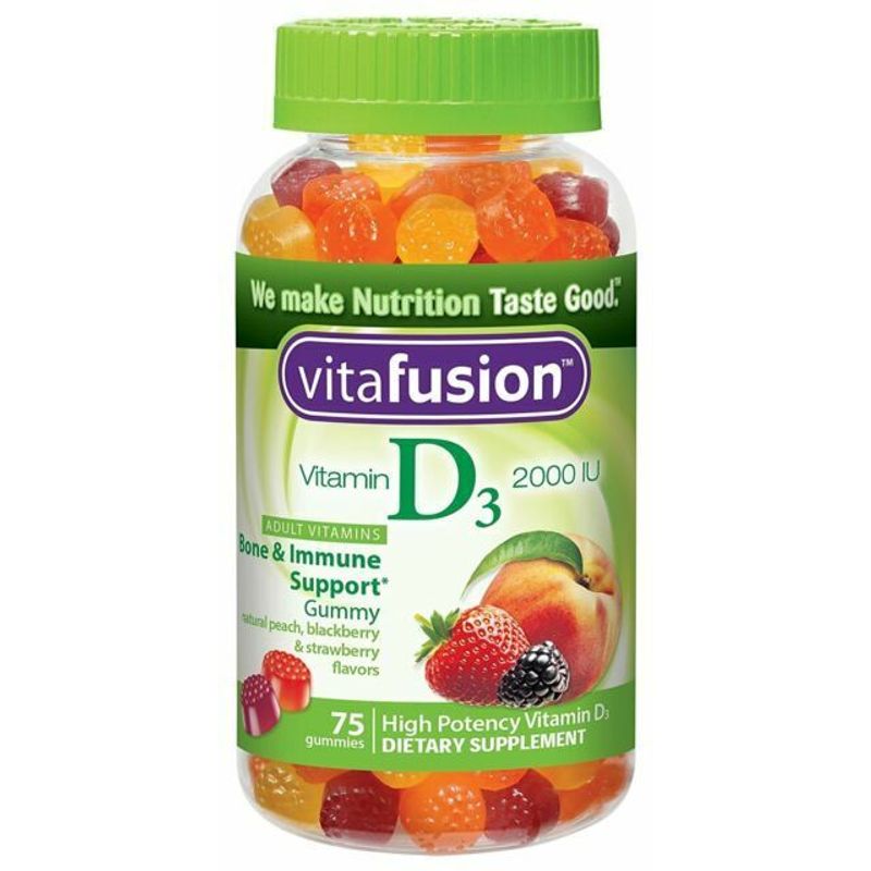Vitafusion Vitamin D3 Gummy Vitamins Dietary Supplement, 2 x 150ct ...