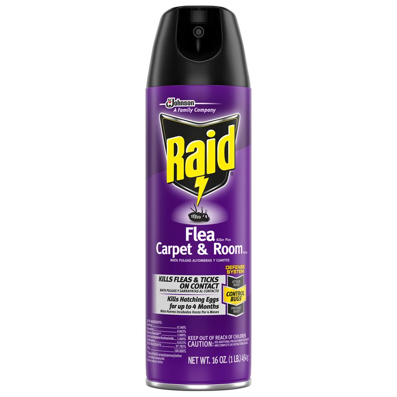 Raid Flea Killer, Kills Fleas, Crickets, Roaches, Silverfish and Ticks ...