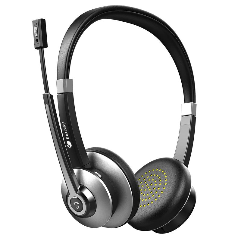 Earbay Bluetooth Headset, Wireless Headset with Mic Noise Canceling ...
