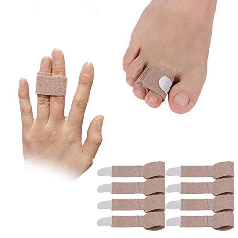 PEDIMEND Toe Splint Straightener Bandage Separators (8PCS) | Broken Toe ...