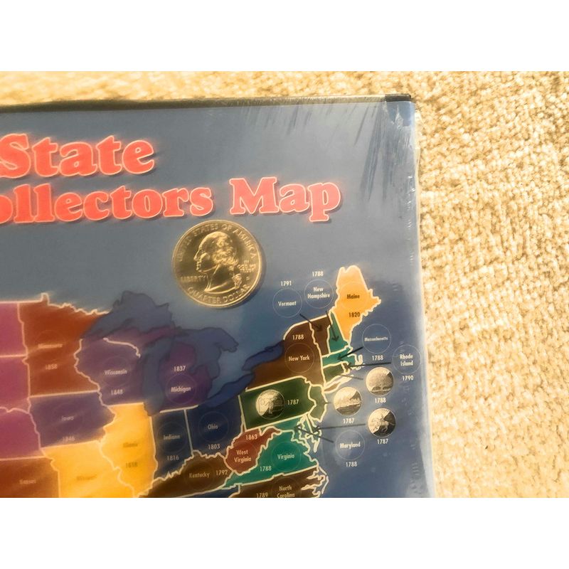 50 State Quarters Collectors Map - Online Marketplace - EveryMarket