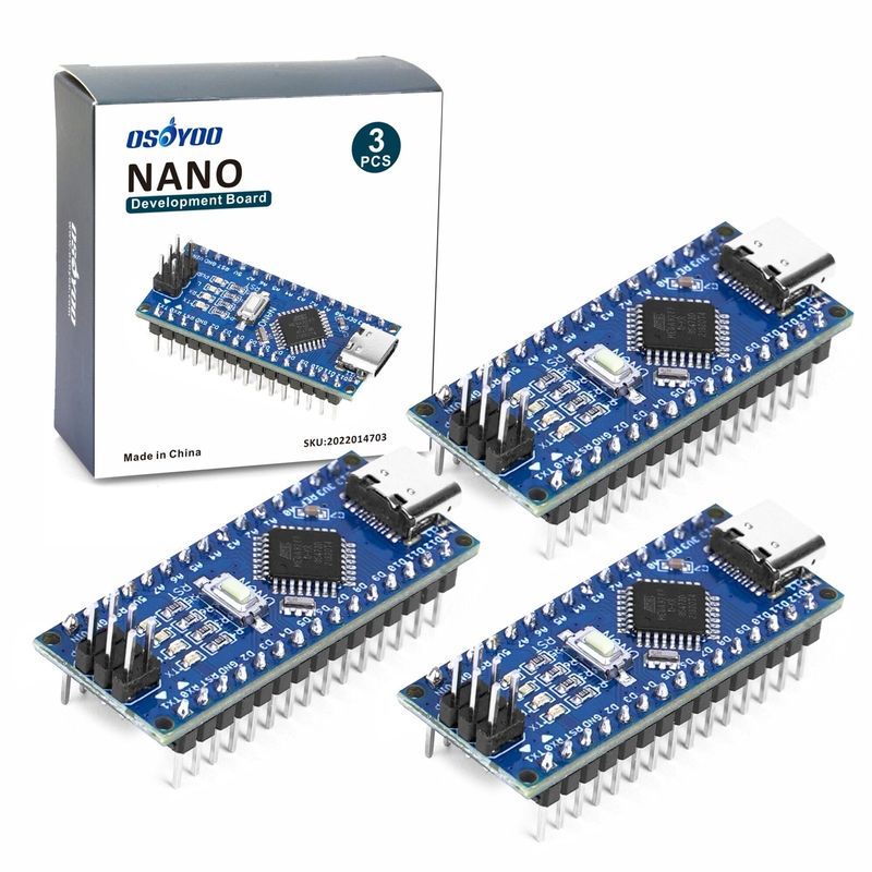 OSOYOO Nano Board for Arduino, Type C Arduino Nano Board with Nano V3.0 ...