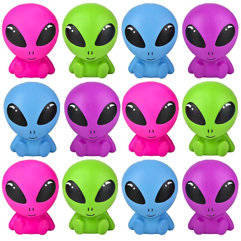 12 - Bright Alien 4.25" Squishy Slow Rise Foam - Scented Sensory ...