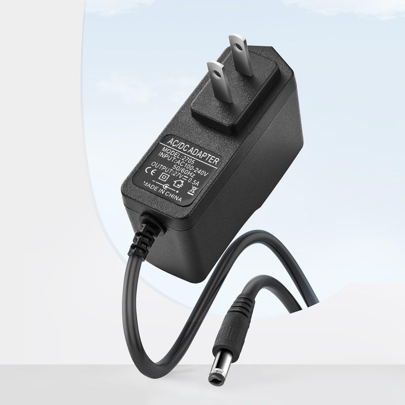 27V Massage Gun Charger Output: DC 27V 0.5A Cordless Massage Gun Power Supply Cord Muscle ...