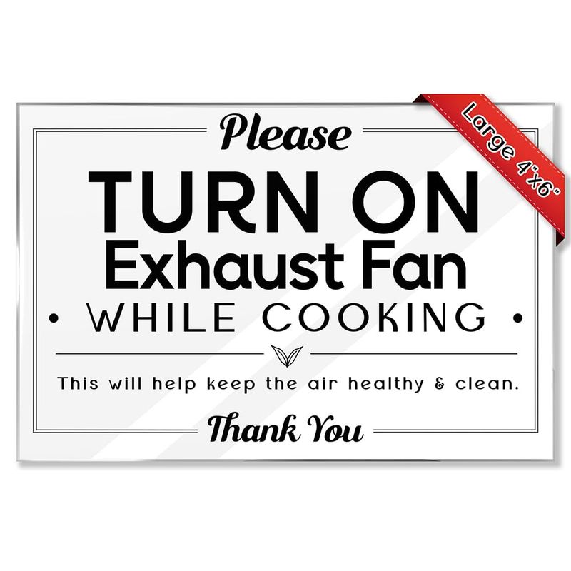 Essentials For Hosts- Kitchen Hygiene: Please Turn On Exhaust Fan While ...