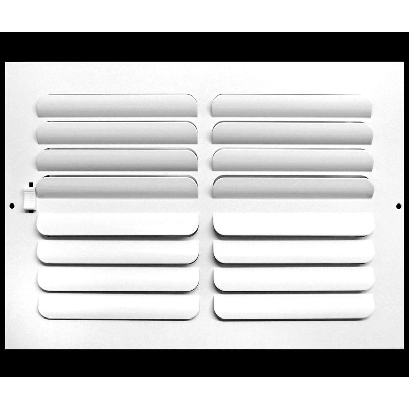 12"w x 8"h 2-Way-Horizontal Fixed Curved Blade AIR Supply Diffuser ...