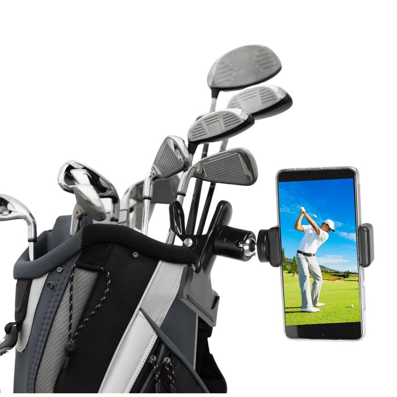 FALOFALO Golf Smartphone Stand, 360° Rotation, Golf Bag Attachment, OK ...