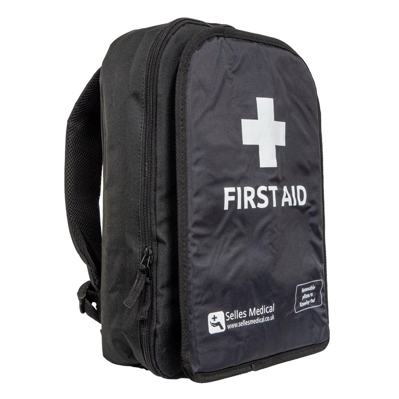 First Aid Rucksack, Black, with Detachable Kneeling Pad - Online ...