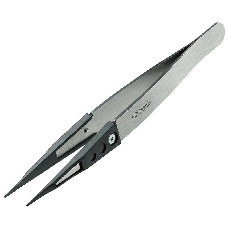 Hozan P-646-D ESD Ceramic Tweezers, Uses Electrostatic Conductive Chip - Online Marketplace ...