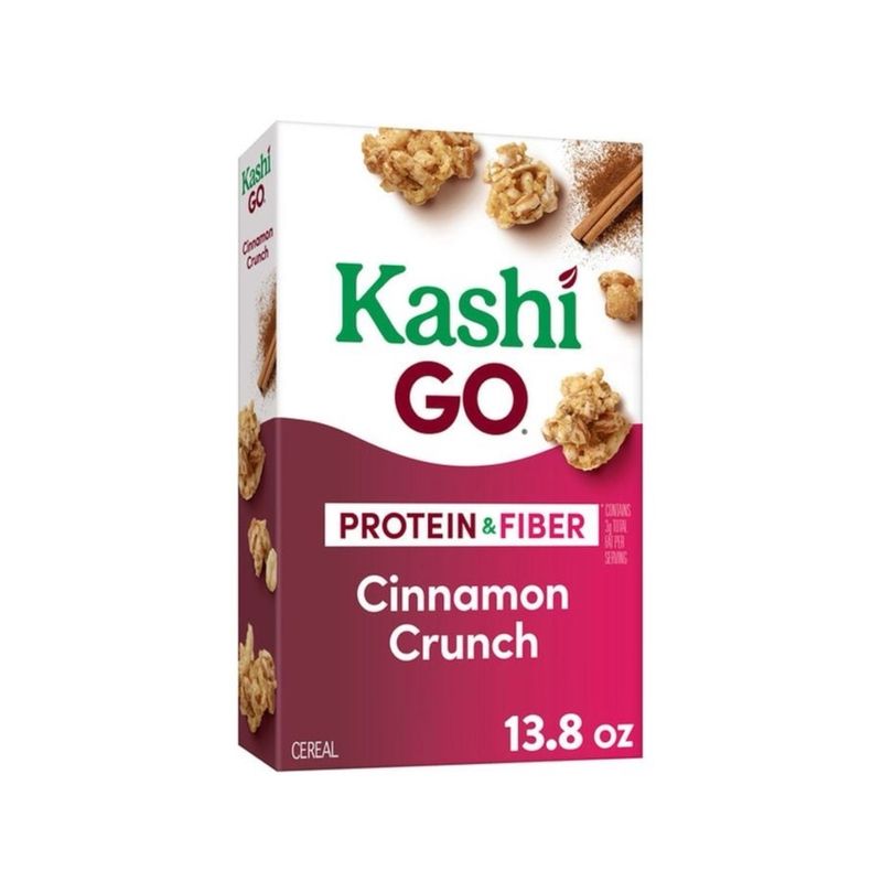 🟢 New Kashi GO Protein & Fiber Cinnamon Crunch Breakfast Healthy Cereal ...