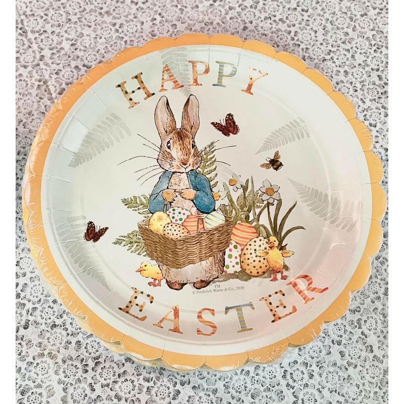 Peter Rabbit Plates, Birthday, Party, Easter Decorations 16 Plates 9x9 ...