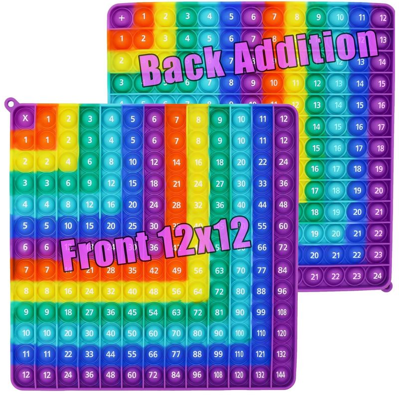 Multiplication 12x12, Addition 1-12, Math Fidget Popper, Learn ...