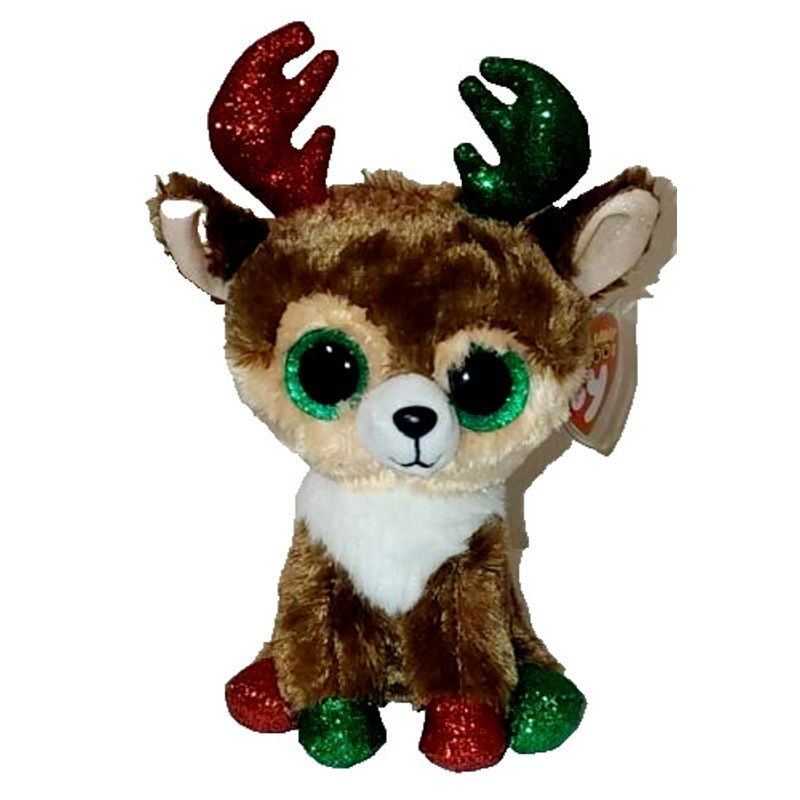 Ty Beanie Boos - KINLEY Christmas Reindeer 6" NEW MWMTs Plush Stuffed ...