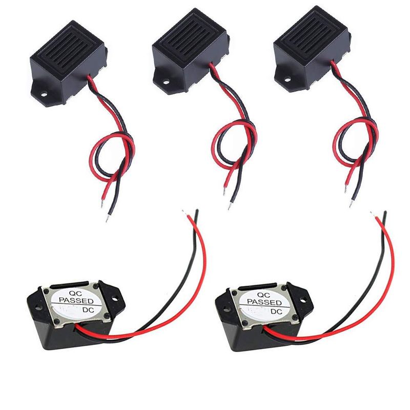 tatoko 5PCS Mini Buzzers with Leads - 1.5V 400Hz Morse Code Mechanical ...