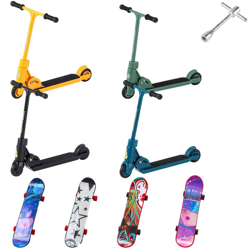 GETFACAI 8 PCS Finger Scooter, Finger Toy Set, Interactive Finger ...