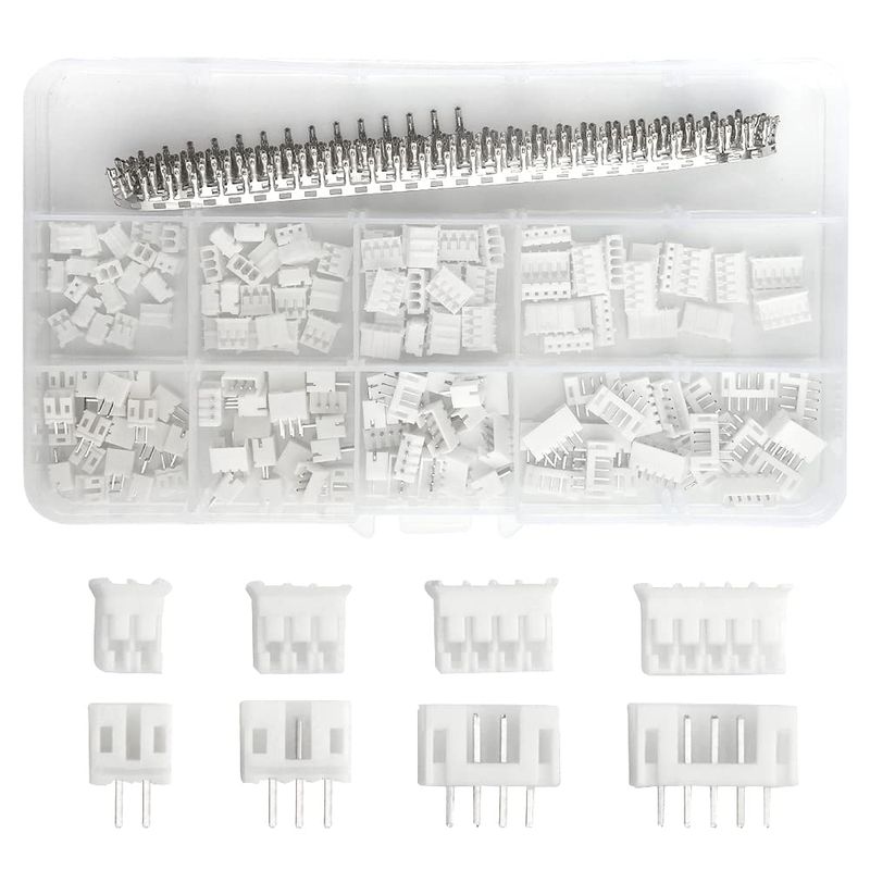 WMYCONGCONG 440pcs 2.0mm PH 2 3 4 5 Pin Connector Kit Female Pin Set PH ...